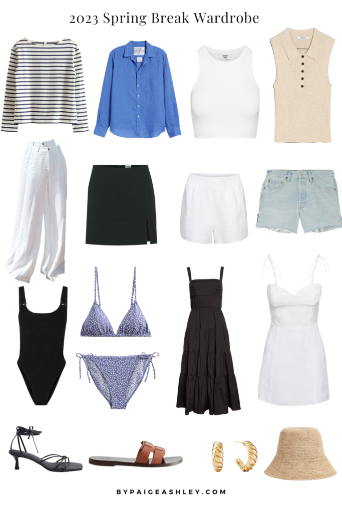 2023 Spring Break Capsule Wardrobe - By Paige Ashley